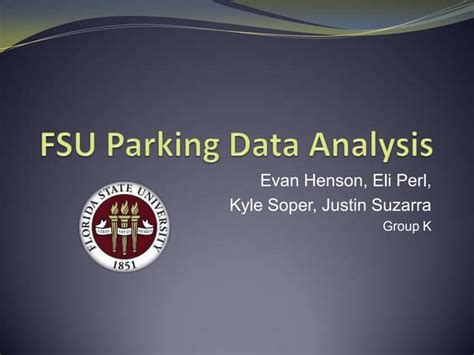 fsu parking data analysis ppt