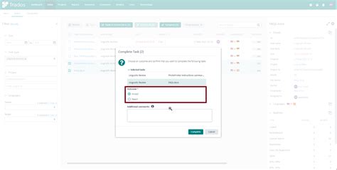 Multiple Workflow Outcomes Incremental Improvement Trados