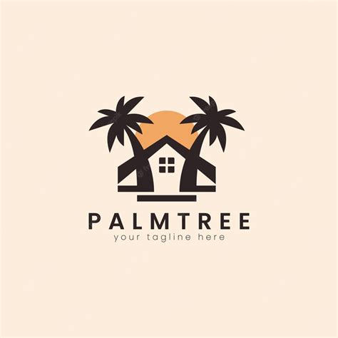 Premium Vector Palm House Tree Logo Template Can Be Used For Tropical