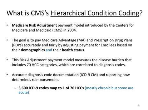 ppt risk adjustment hierarchical condition coding hcc coding
