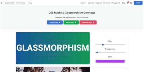 Top Css Glass Effect Generators For Web Designers Css Author