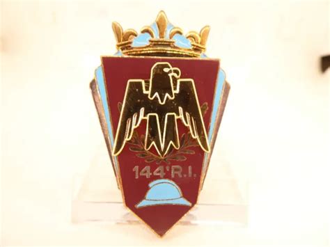 INSIGNE MILITAIRE 144e RI REGIMENT D INFANTERIE A BERTRAND ATLAS LC27 EUR 6 90 PicClick FR