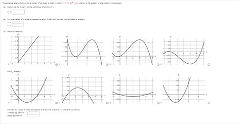 Solved The Potential Energy Function For A System Of