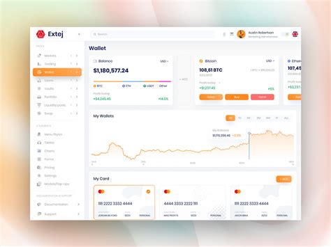 crypto wallet dashboard ui template by extej ui ux design agency on