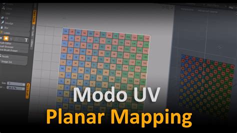 Modo Uv Plane Mapping Youtube