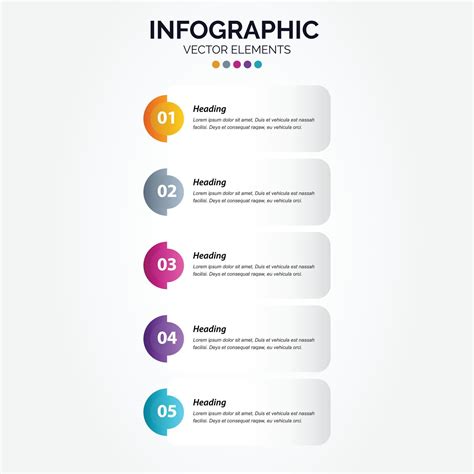 Vertical Infographic Arrow Design With Options Or Steps Vector Art At Vecteezy