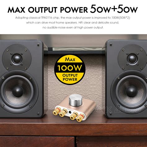 Nobsound NS 01G Pro Mini Bluetooth 5 0 Power Amplifier USB 100W Stereo Audio EBay