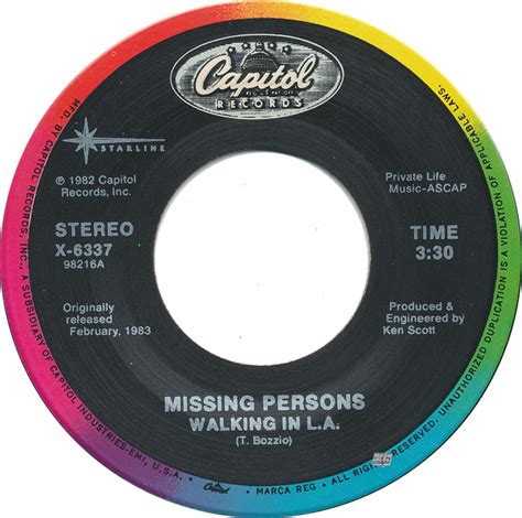 Missing Persons Spring Session M Album