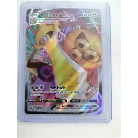 Pokemon Tcg Aegislash Vmax Original Shopee Malaysia