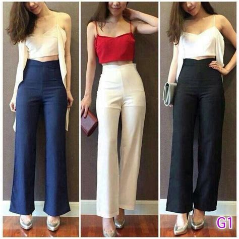 Set 2 ชิ้น เสื้อสายเดี่ยวมีระบายยาวข้าง กางเกงขายาว ทรงสวยเว่อร์ 2ชิ้น