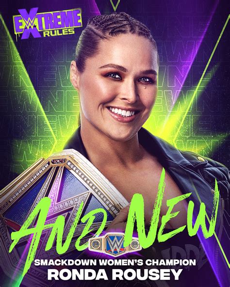 Wwe On Twitter Andnew Smackdown Womens Champion Rondarousey