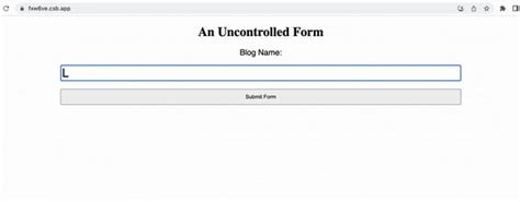 Understanding Controlled And Uncontrolled Components In React