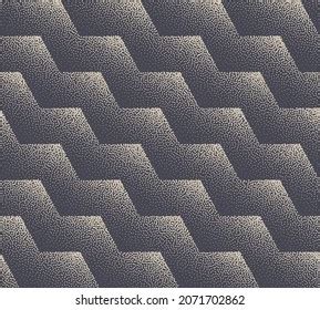 Zig Zag Seamless Pattern Stippled Geometric Stock Vector Royalty Free