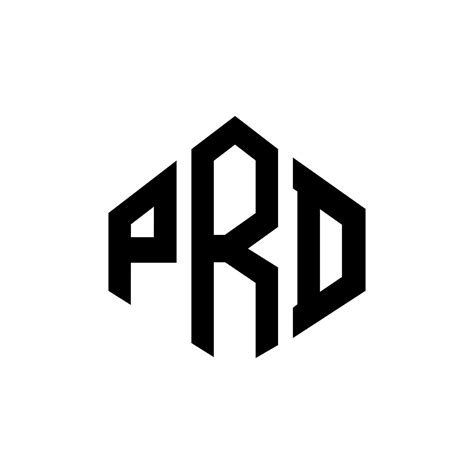 Prd Letter Logo Design With Polygon Shape Prd Polygon And Cube Shape