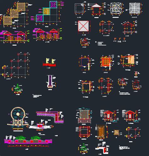 精品经典园林cad素材，园林cad施工图纸下载 易图网