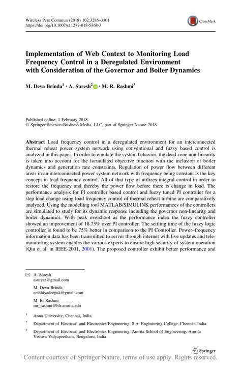 implementation of web context to monitoring load frequency control in a
