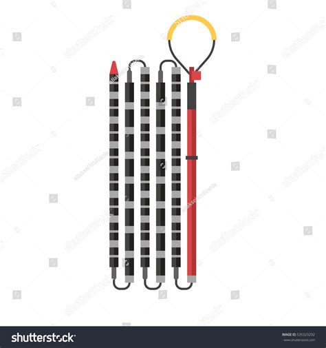 Avalanche Probe Vector Illustration Avalanche Safety Stock Vector Royalty Free 535323292