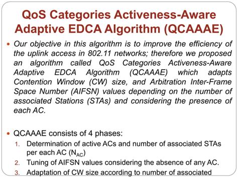 Qos Categories Activeness Aware Adaptive Edca Algorithm For Dense Iot