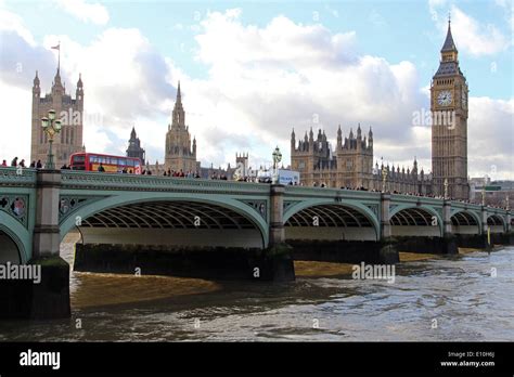 London Palace Of Westminster With Big Ben Elizabeth Tower Stock Photo Alamy