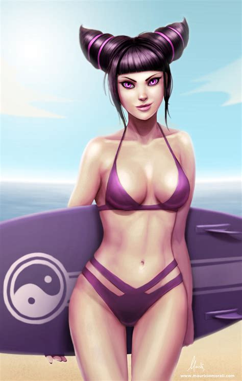 Juri Street Fighter Summer Sports Special By Mauricio Morali On