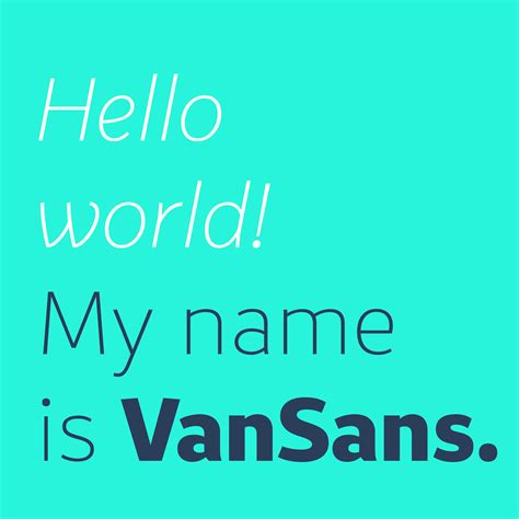 Van Sans Light Desktop Web Fonts I Love Typography