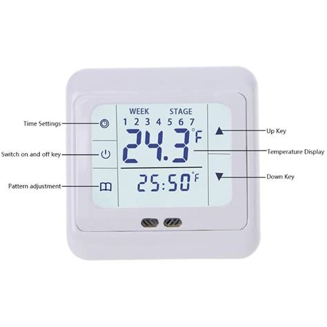 Touch Screen Heating Thermostat Thermoregulator Wi Vicedeal
