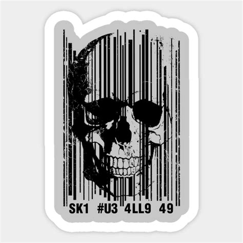 Skull Code Head Sticker Teepublic
