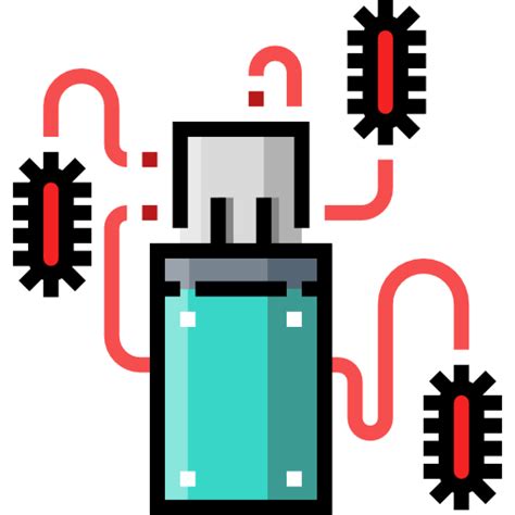 Usb Detailed Straight Lineal Color Icon