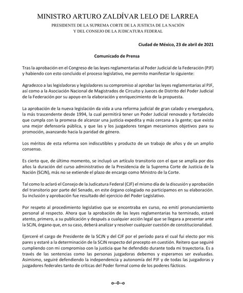 Arturo Zaldívar Emite Postura Sobre Su Ampliación De Mandato