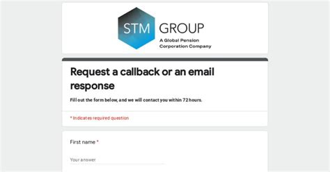 Stm Group Plc On Linkedin Request A Callback Or An Email Response