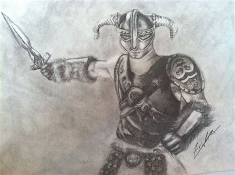Dovahkiin Sketch By Northernlime On Deviantart