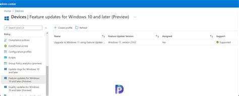 Upgrade To Windows Using Intune Feature Update Deployment