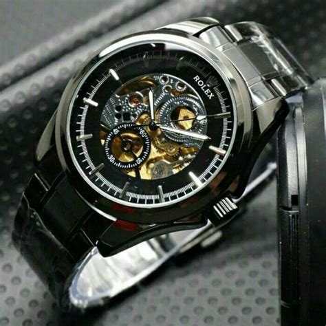 Jual JAM TANGAN PRIA COWOK ROLEX AUTOMATIC RANTAI KW SUPER TERBARU ANTI