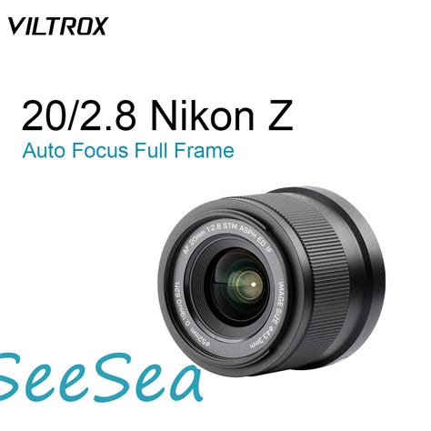 唯卓仕viltrox 20mm F28 自動對焦全畫幅超廣角鏡頭 適用於尼康 Z 卡口相機 Z6 Z7 Z50 Zf 蝦皮購物