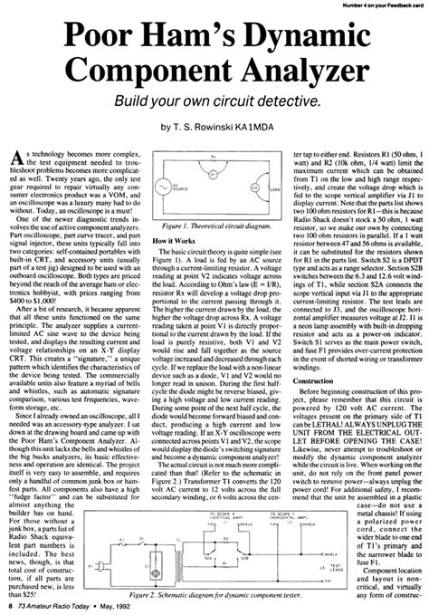 Ka1mda Component Analyzer