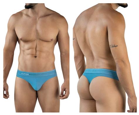 Clever 2044 Mendoza Mens Supportive And Sexy Thongs Blue