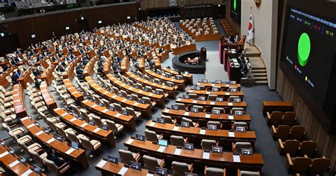 野주도 쌍특검법·지역화폐법 본회의 통과與 “거부권 건의” 이런정치