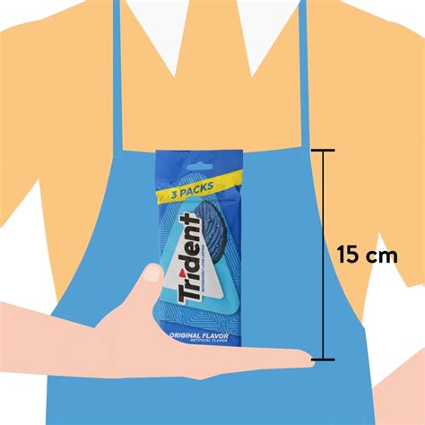 Chicles Trident 3pack Original 79gr Maxi Despensa Guatemala