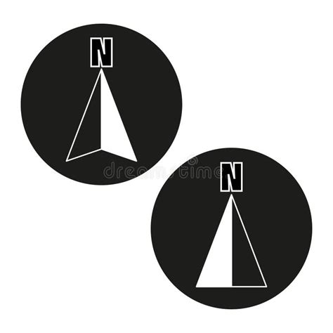 Arrow Compass Icon Set Vector Illustration Eps 10 Stock Vector Illustration Of Wind Flat