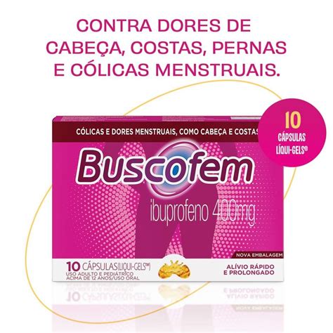 Analgesico Buscofem Ibuprofeno 400mg 10 Capsulas Farmagora