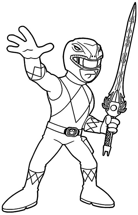 Coloriage Power Rangers Rouge Coloriage Power Rangers Coloriages My