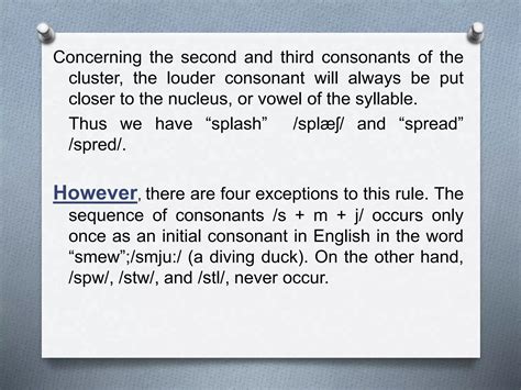 What Is The Consonant Cluster Ppt