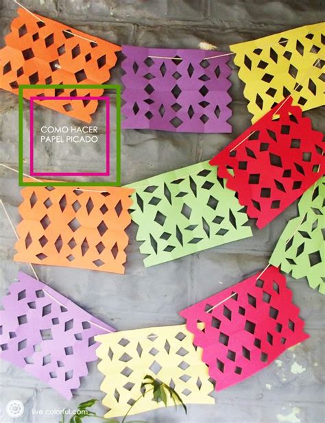 M S De Ideas Incre Bles Sobre Como Hacer Papel Picado En Pinterest Papel Picado Copos De
