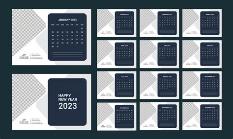 modelo de calendário de mesa Vetor no Vecteezy