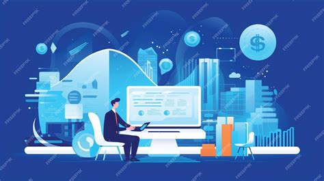 Premium Ai Image Financial Technology Illustration