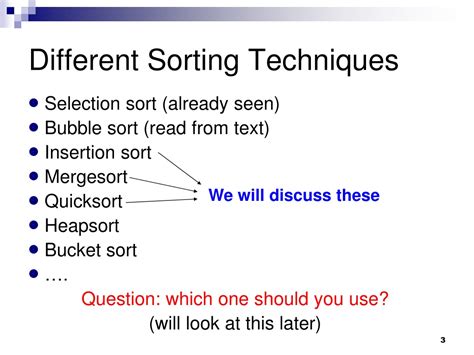 Ppt Sorting Techniques For Data Items Powerpoint Presentation Free