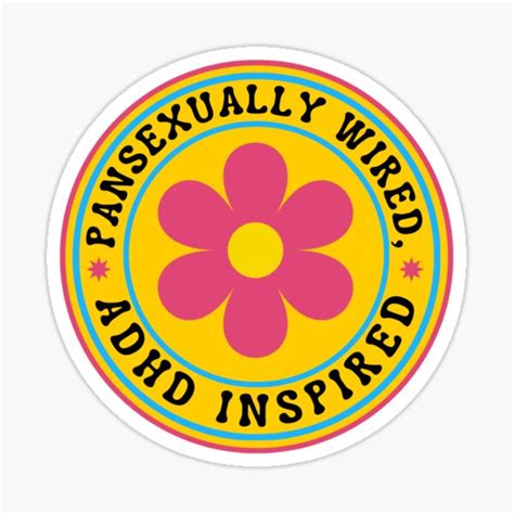 Pansexual Adhd Sticker For Sale By Quirkandquip Redbubble