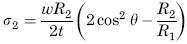 Uniform Loading On Horizontal Projected Area Pressure Vessel Formulas