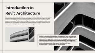 Mastering Revit Architecture Your Complete Guide To Revit Architecture Roadmap PPTX