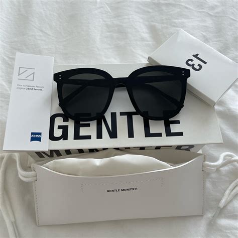 Gentle Monster Mens Black Sunglasses Depop